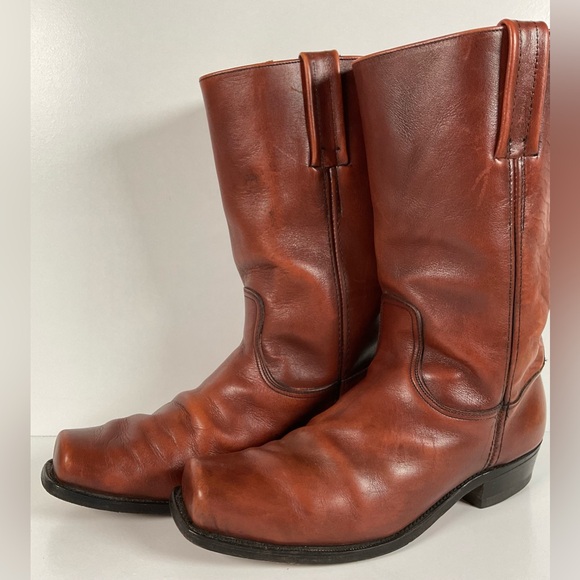 Frye | Shoes | Vintage 96s Frye Cowboy Boots 11 D Black Label Square ...